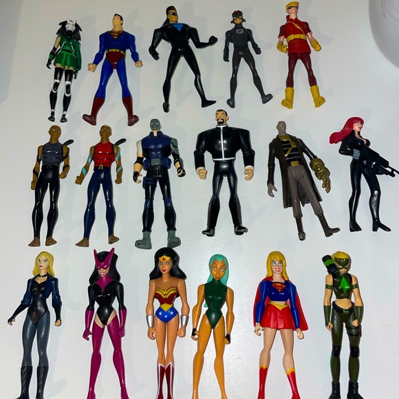 DC Comics | Toys | 7 Rare Dc Superheroes And Villains Action Figures ...